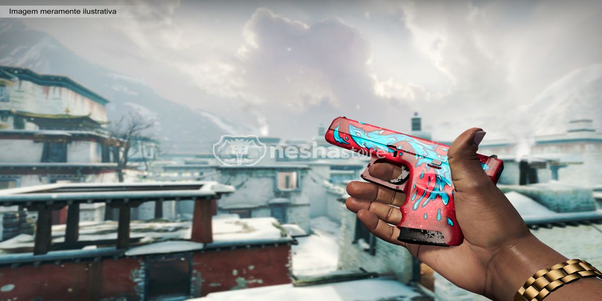 Glock-18 | Elemental de Água (Pouco Usada)