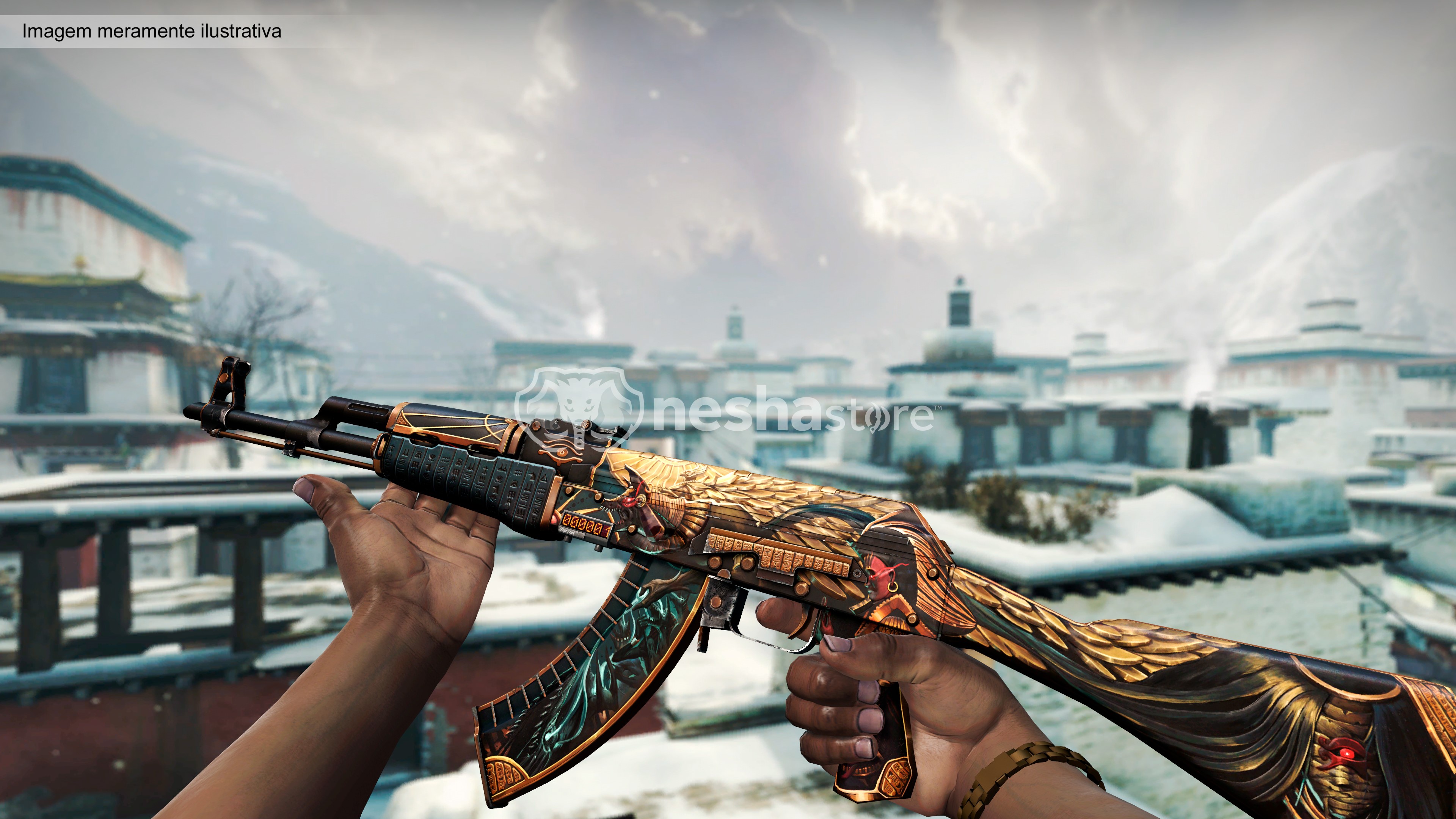 AK-47 (StatTrak™) | Legião de Anúbis (Pouco Usada)