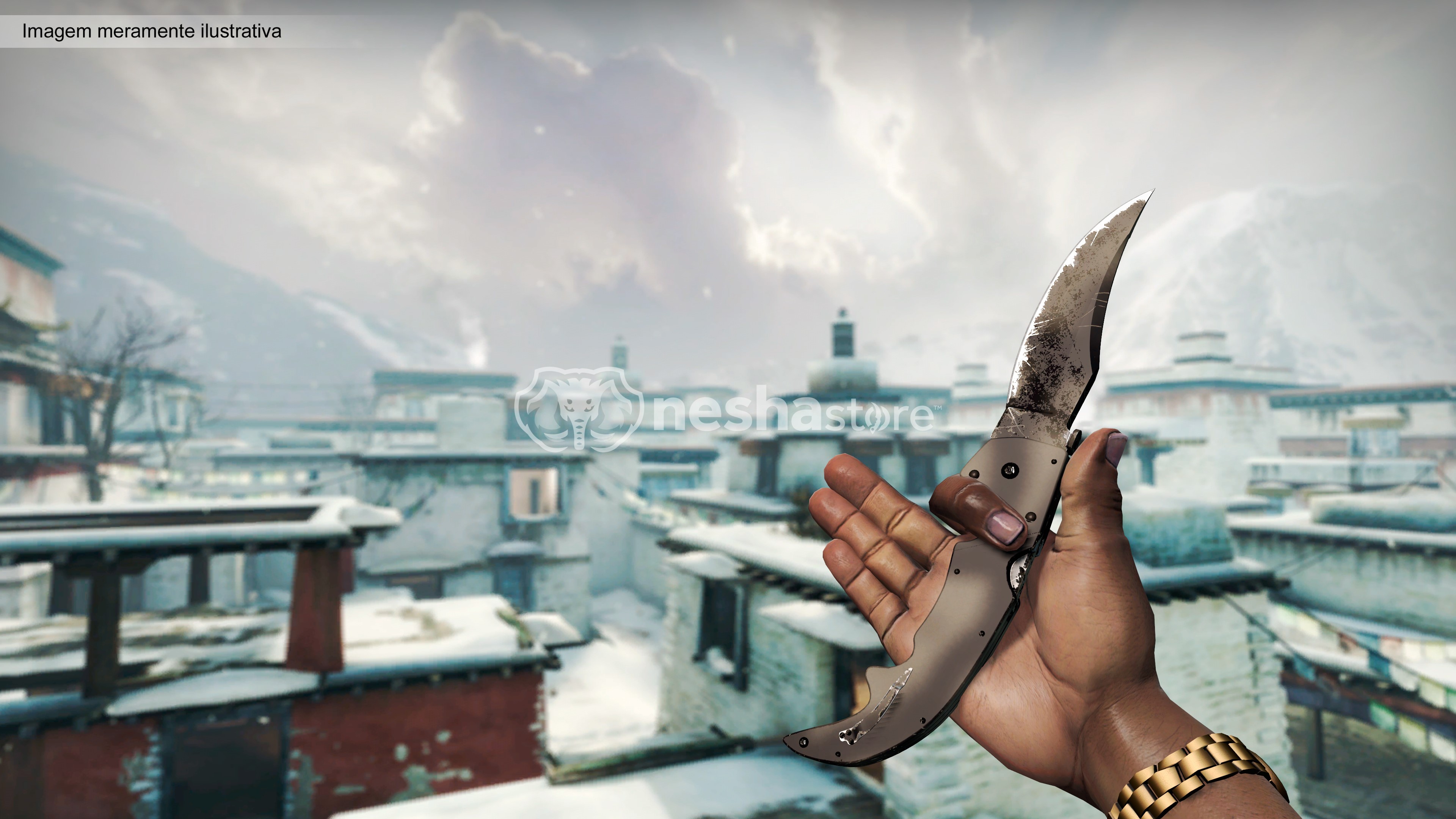 Canivete Falchion (★) | Brasas (Testada em Campo)