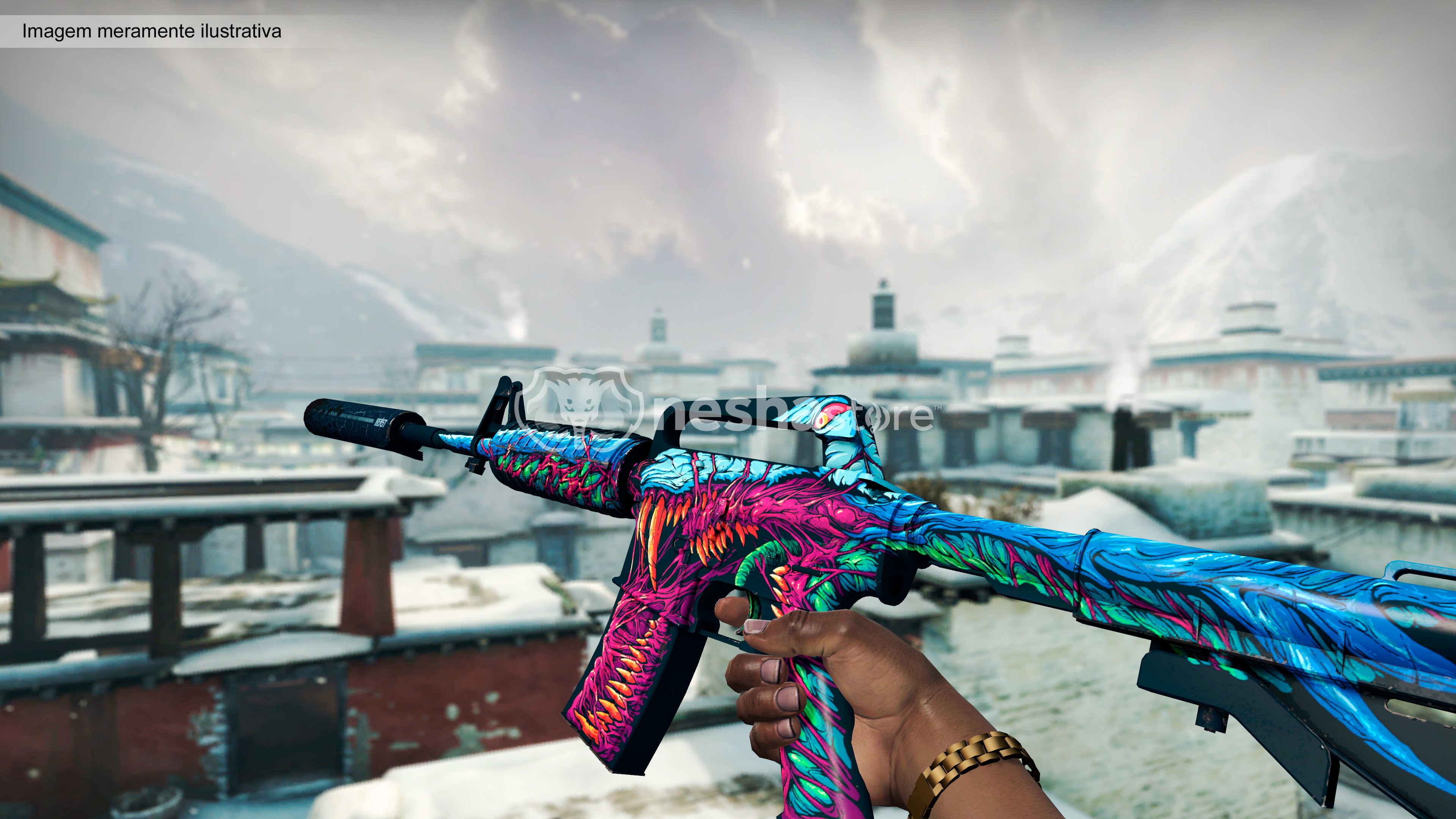 M4A1-S | Hiper Fera (Pouco Usada)