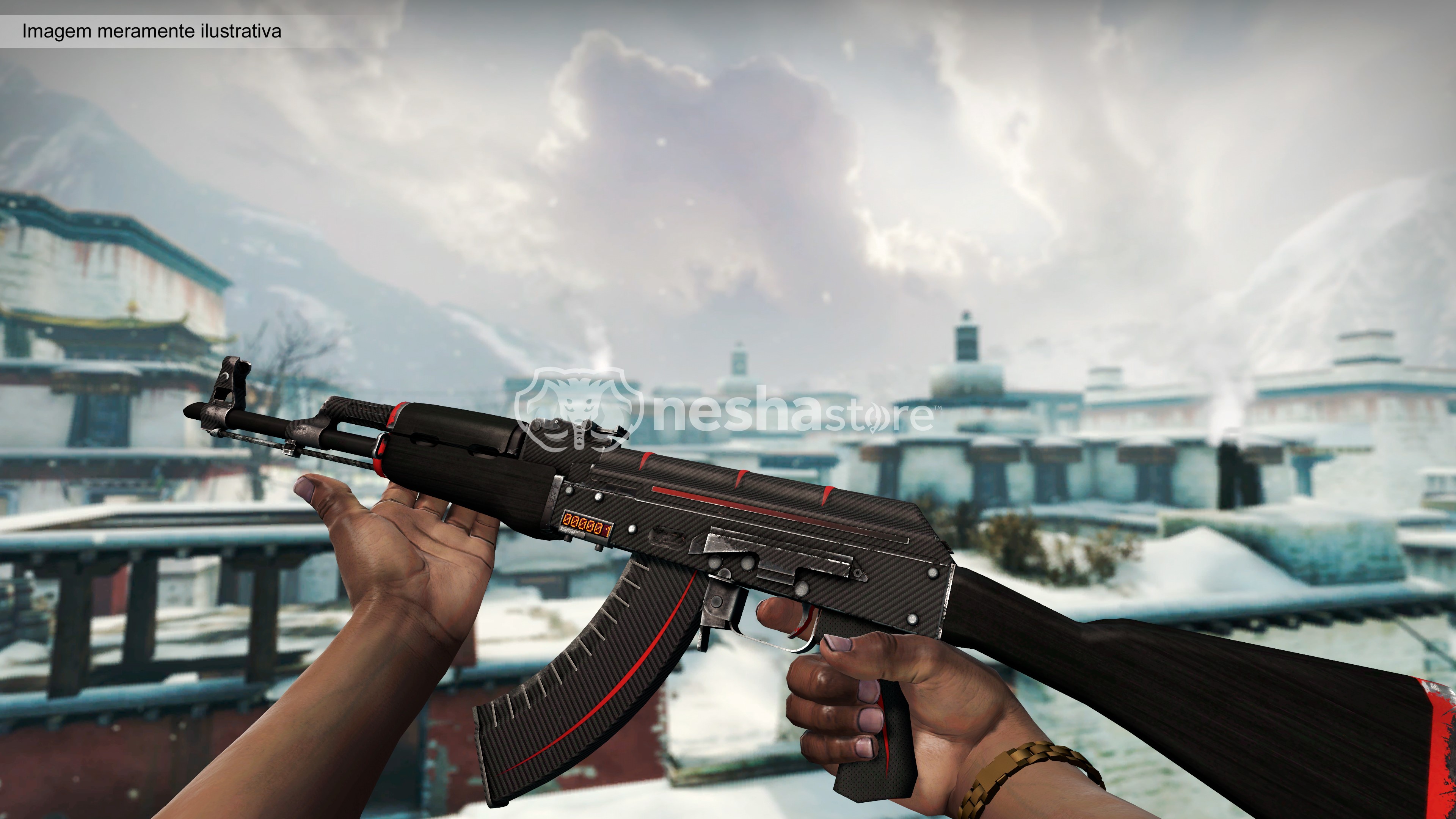 AK-47 (StatTrak™) | Linhas Vermelhas (Testada em Campo)