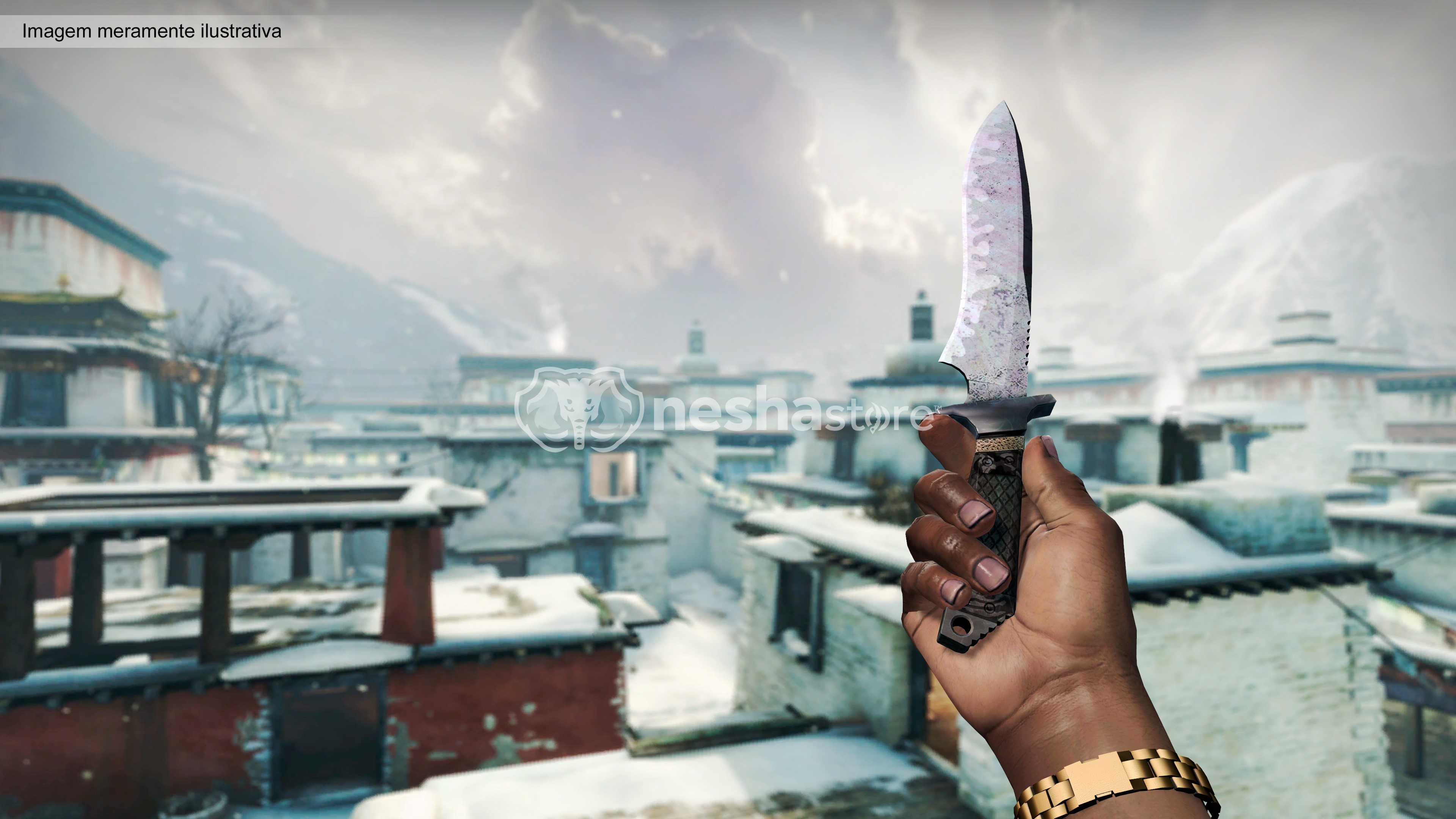 Faca Clássica (★) | Aço Azul (Pouco Usada)