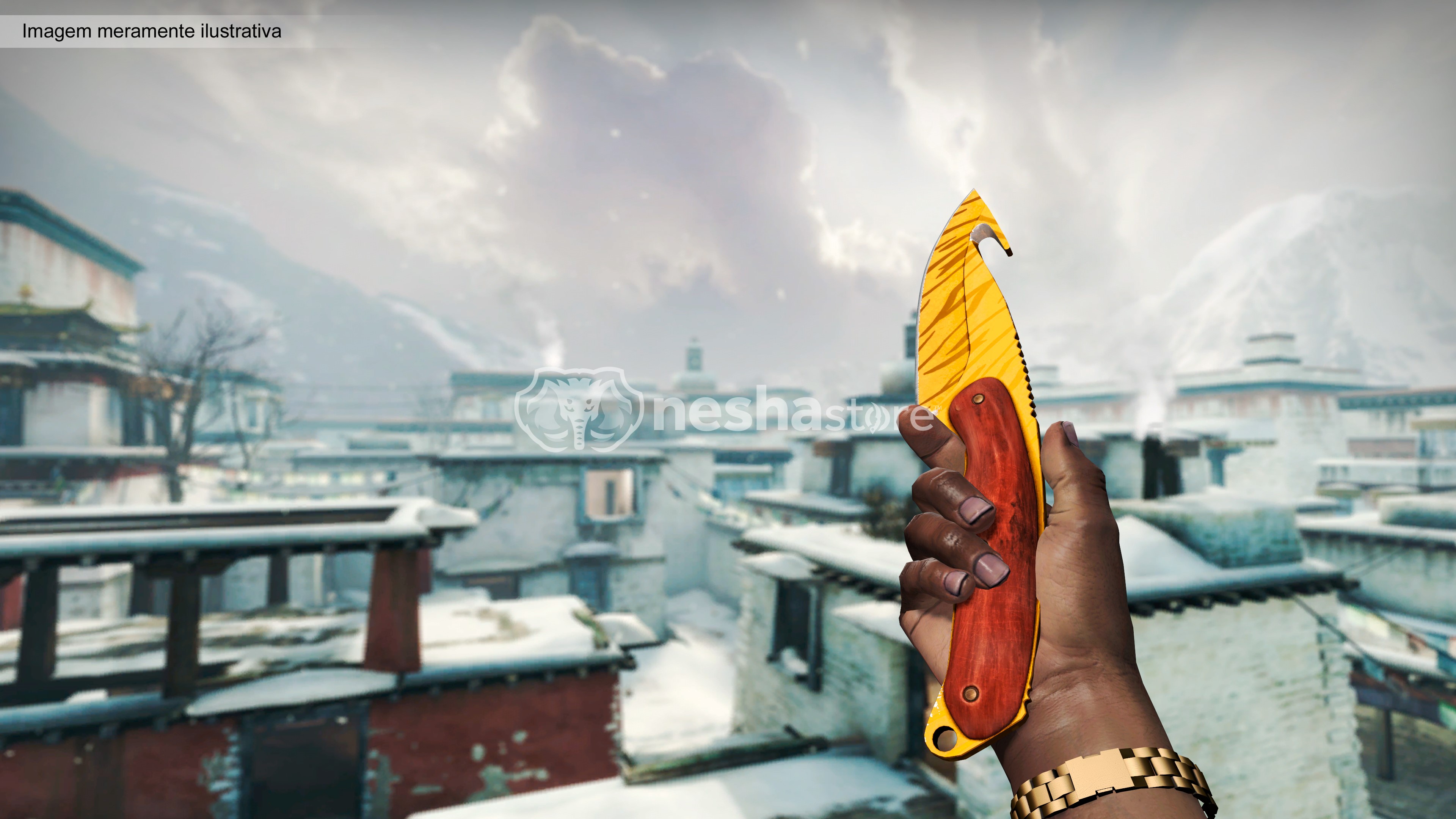 Faca Gut Hook (★) | Dente de Tigre (Nova de Fábrica)