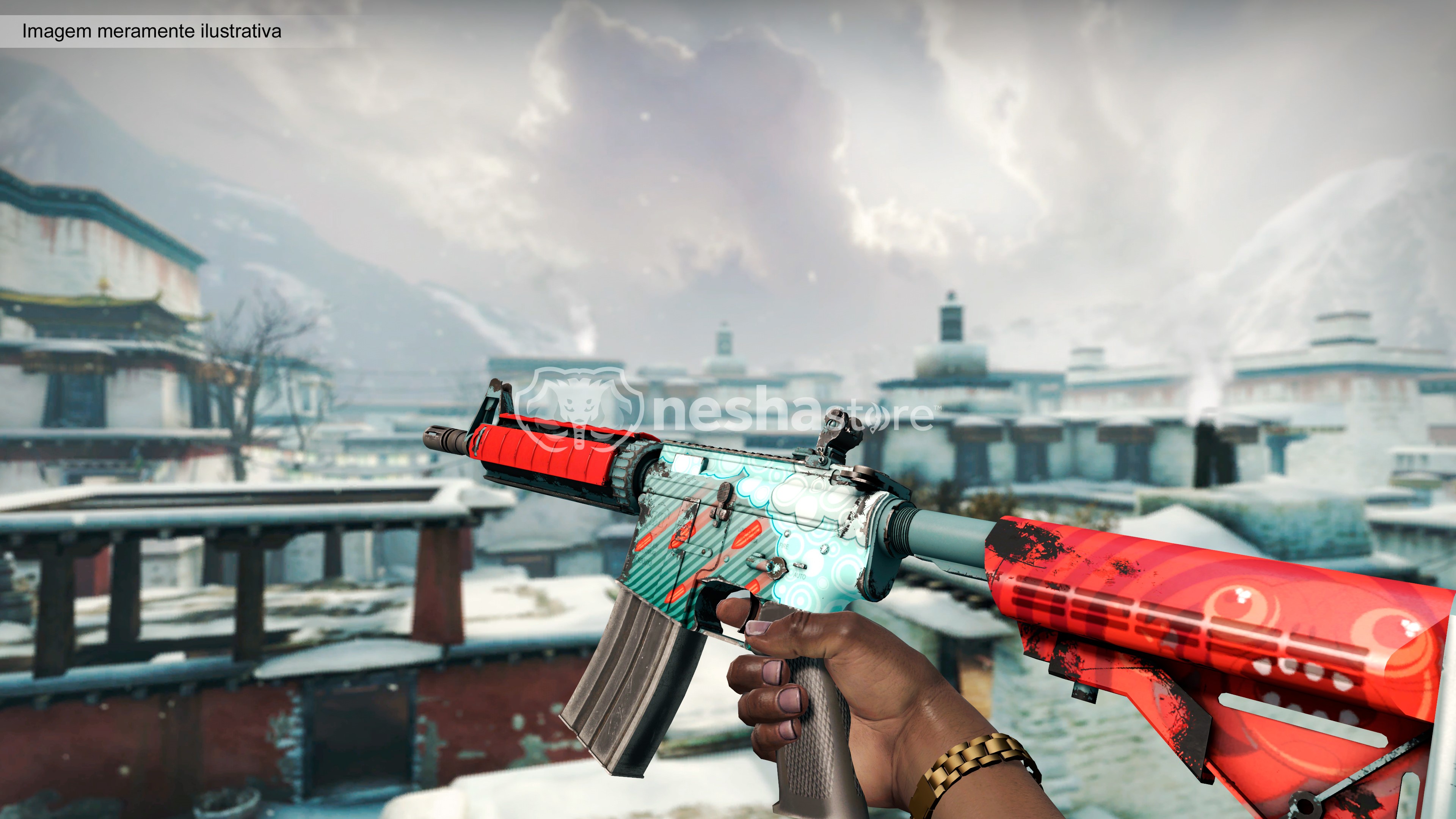M4A4 | Chuva de Balas (Pouco Usada)