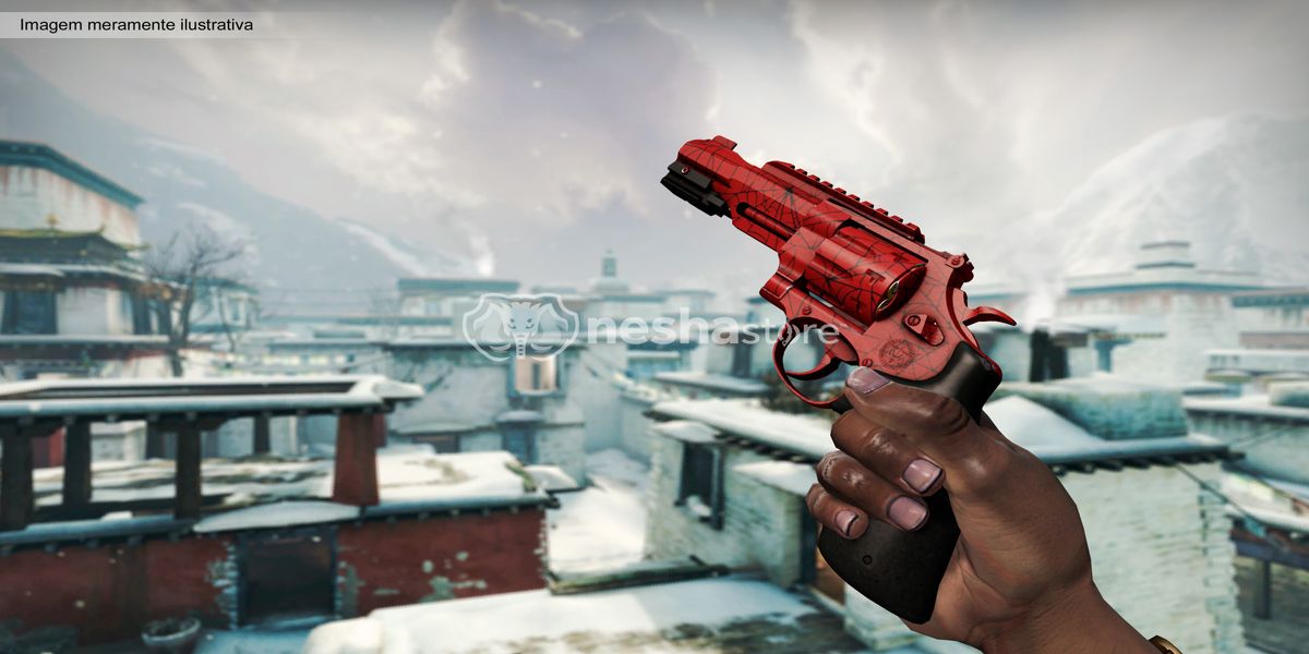 Revólver R8 (StatTrak™) | Teia Rubra (Pouco Usada)