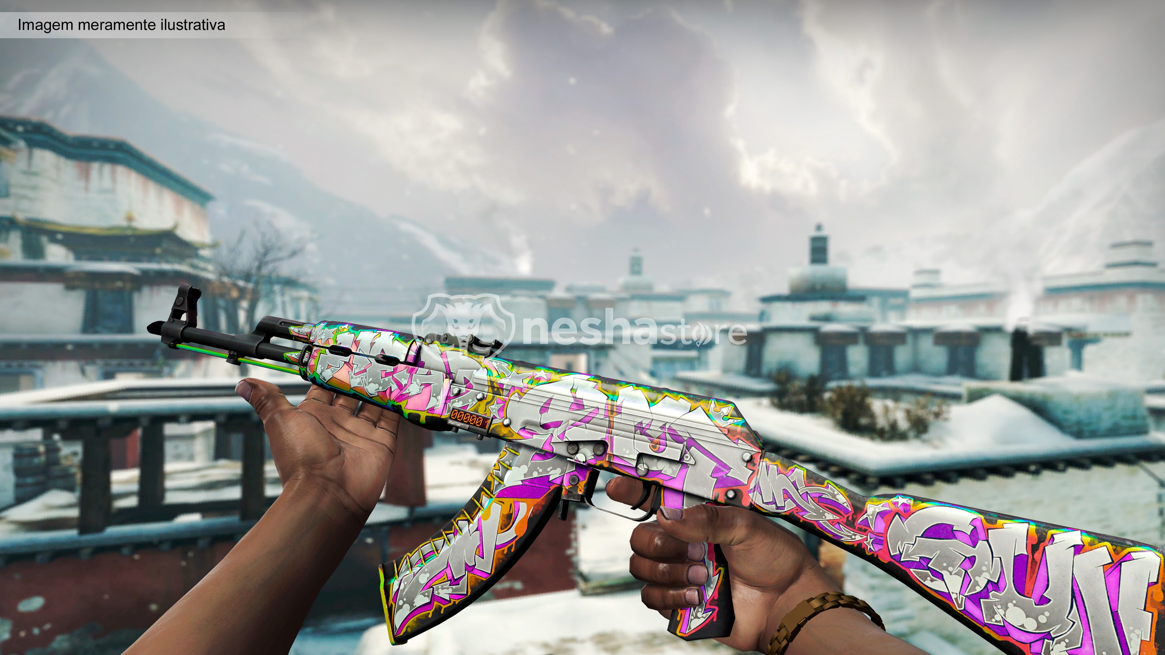AK-47 (StatTrak™) | Tiro na Cabeça (Nova de Fábrica)
